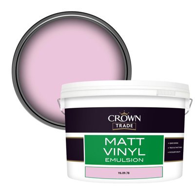 Crown Trade Vinyl Matt Walls & Ceilings Emulsion Paint (Y6.09.78) 10L