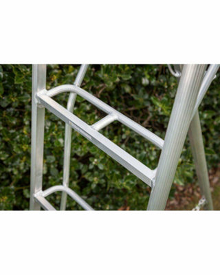 Crown Tripod 1.8m Platform Ladder - 3 Leg Adjustable Garden, Hedge ...