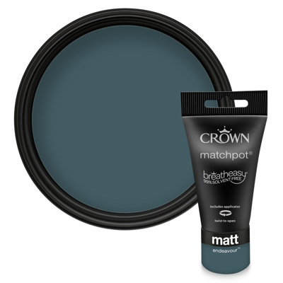 Crown Walls & Ceilings Matt Emulsion Paint Endeavour - 40ml | DIY at B&Q