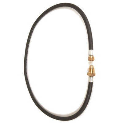 Crusader 1.5m Propane Pigtail Hose with M20 Nut for Euro Caravan Regulator