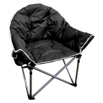Crusader Comfort Camping Chair Black