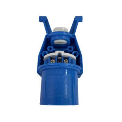 Crusader Mains 240v Inlet Flush Mounted Plug Angled 16A