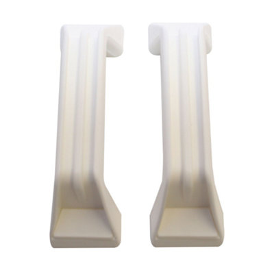 Crusader White Caravan Grab Handles (Pair)