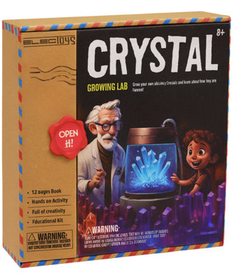 Crystal Growing Lab Kit with Activity Book and STEM Learning
