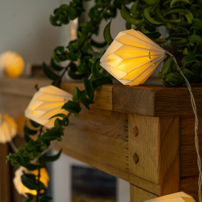Crystal Lantern Paper String Lights | DIY at B&Q