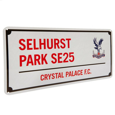 Crystal Palace FC Selhurst Park SE25 Plaque White/Red (One Size) | DIY ...