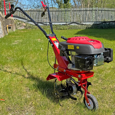 CRYTEC 139cc Petrol Tiller 3.1HP 139cc 4 Blade 360mm Garden Cultivator ...