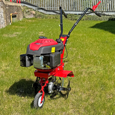 CRYTEC 139cc Petrol Tiller 3.1HP 139cc 4 Blade 360mm Garden Cultivator ...
