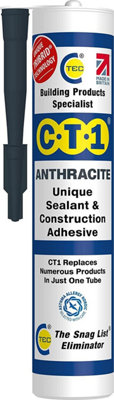 CT1 - Anthracite - Building Sealant & Adhesive Snag Tube for Virtually ...
