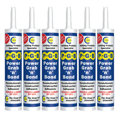 CT1 Power Grab N Bond - Pack of 6 Tubes | DIY at B&Q