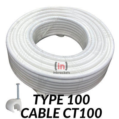 CT100 Satellite Digital TV Aerial Coax Cable Coaxial type 100 CAI ...