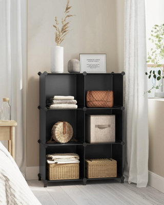 Cube Storage, 6-Unit Modular Organizer, for Living Room, Bedroom, Study ...