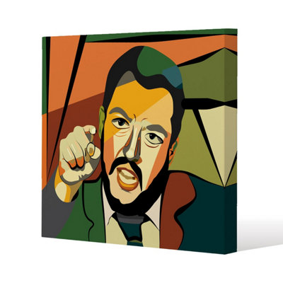 cubism art style, politician (Canvas Print) / 46 x 46 x 4cm | DIY at B&Q