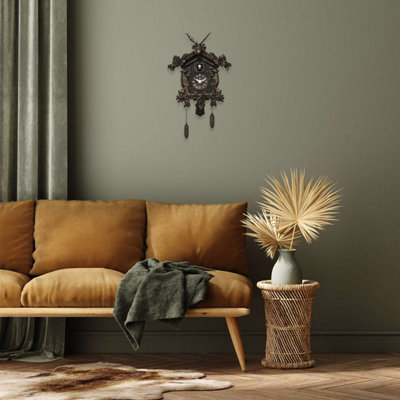 Cuckoo Clock with Lindau Stag Design, Black Forest Style Wall Clock ...