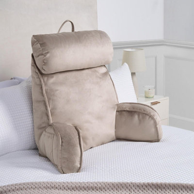 Cuddle Cushion Back Lumbar Support Head Rest Bed Reading Pillow Plump, Mink