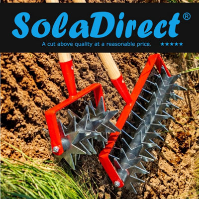 Cultivator, Rotary Hand Soil Scarifier Cultivator with Handle, 22 cm ...