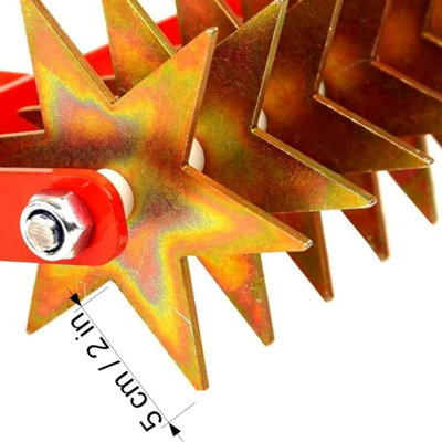 Cultivator, Rotary Hand Soil Scarifier Cultivator with Handle, 22 cm ...