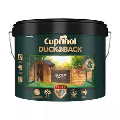 Cuprinol 5 year Ducksback Harvest Brown Paint - 9L