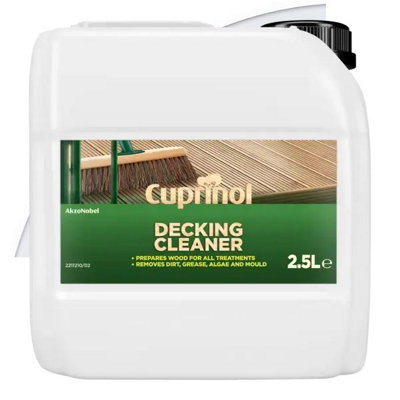 CUPRINOL DECKING CLEANER - 2.5 LITRE - REMOVES DIRT GREASE AND GREEN ALGAE