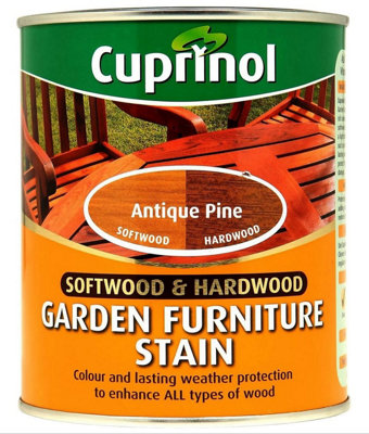 CUPRINOL GARDEN FURNITURE STAIN SOFT & HARDWOOD 750ML ALL COLOURS ...
