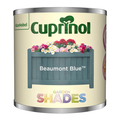 Cuprinol Garden Shades Tester Paint Pot Beaumont Blue, 125ml