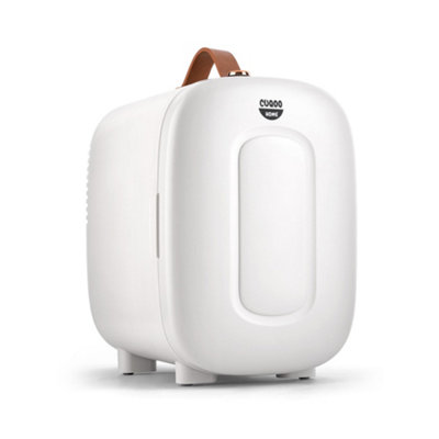 CUQOO 4L Portable Mini Fridge in White Luxury Mini Fridge for Bedrooms ...