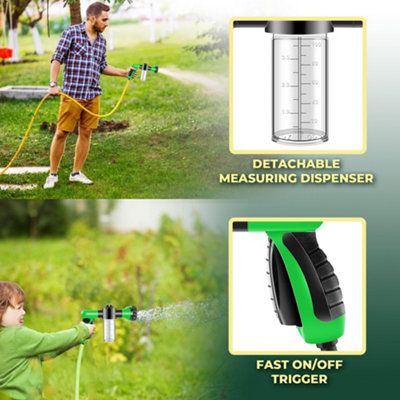 CUQOO GARDEN HOSE SPRAY GUN HIGH PRESSURE GARDEN HOSE ATTACHMENT WITH ...