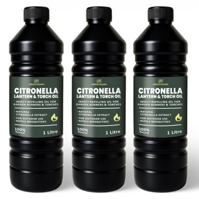 CUQOO Scented Citronella Lantern Torch and Lamp Oil in 1L, Citronella ...