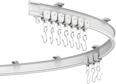 Curtain Rail Ceiling Curtain Track Bendable Flexible Curtain Rails and ...