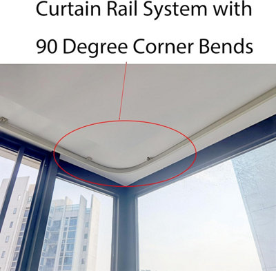Curtain Rail Ceiling Curtain Track Bendable Flexible Curtain Rails and ...