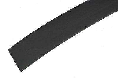 Curtain Rail Track Cover PVC - BLACK COVER 20cm long multi pcs