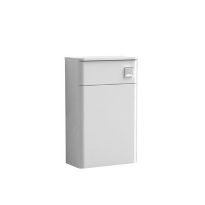 Curve Concealed Cistern WC Unit 500mm Gloss White | DIY at B&Q