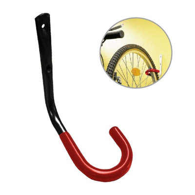 Curved Bike Storage Hook 25kg Wall Mounted Wheel Bicycle Bracket Garage ...