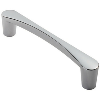 Curved D Shape Pull Handle 181 x 20mm 160mm Fixing Centres Polished ...