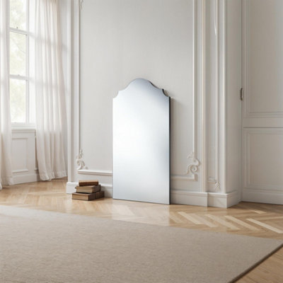 CURVED PRECIOUS BLACK ARCHED FULL LENGTH MIRROR