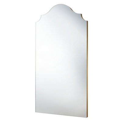 CURVED PRECIOUS GOLD ARCHED FULL LENGTH MIRROR