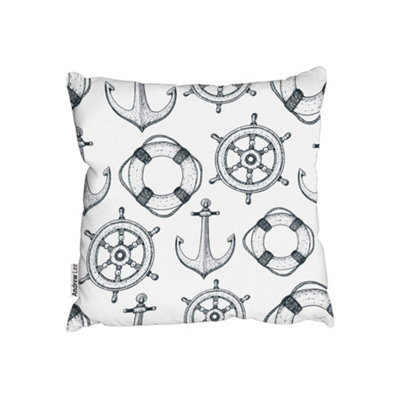 Cushions - Anchor & Wheel (Cushion) / 60cm x 60cm