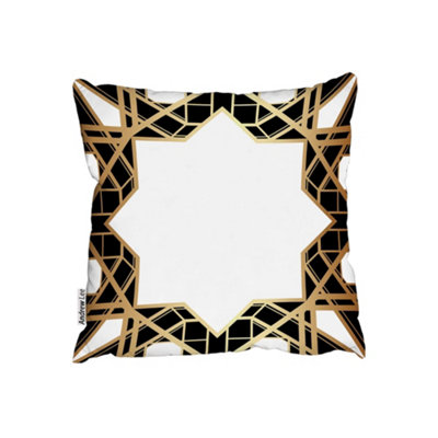 Cushions - Art Deco Star Border (Cushion) / 45cm x 45cm
