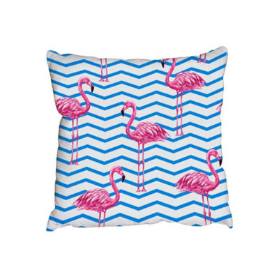 Cushions - Beautiful tropical pink flamingos (Cushion) / 60cm x 60cm ...