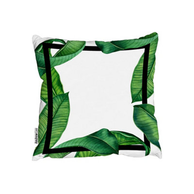 Cushions - Botanical & Black Border (Cushion) / 60cm x 60cm