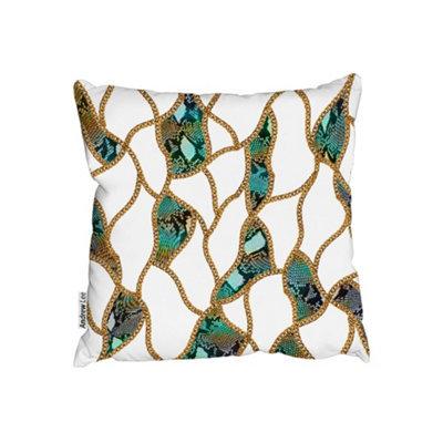 Cushions - Chains & Snake Skin (Cushion) / 45cm x 45cm | DIY at B&Q