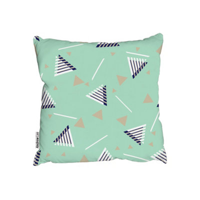 Cushions - Geometric Triangle Stripes (Cushion) / 60cm x 60cm