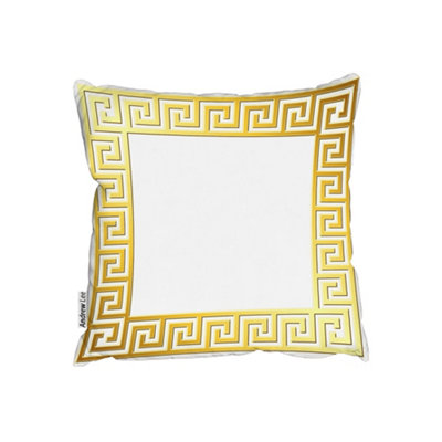 Cushions - Golden Greek Ornamental Frame (Cushion) / 60cm x 60cm | DIY ...