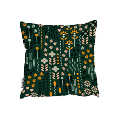 Cushions - Retro geometric flower pattern (Cushion) / 45cm x 45cm