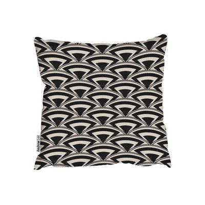 Cushions - Retro seamless pattern in art deco (Cushion) / 60cm x 60cm