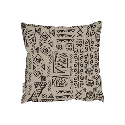 Cushions - Striped egyptian theme with ethnic and tribal motifs ...