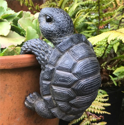 Cute Tortoise Pot Hanger novelty home or garden decoration, gift boxed