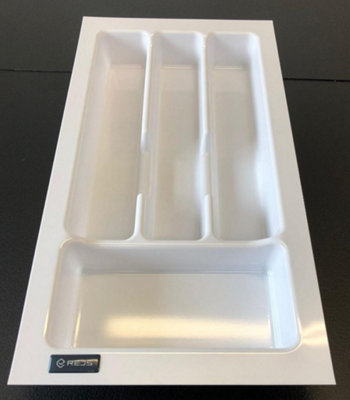 Cutlery tray UNI, white, 300mm (230mmx430mm) | DIY at B&Q