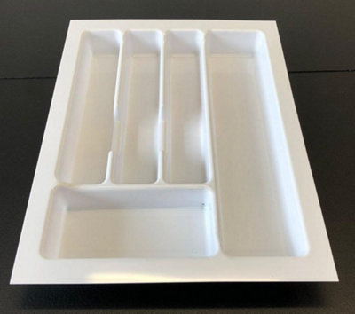 Cutlery tray UNI, white, 400mm (330mmx430mm) | DIY at B&Q