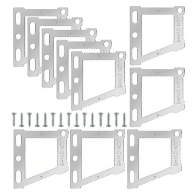 CWH5 Angled Micro Sawtooth Picture Hangers with Screws 46x50mm Zinc ...